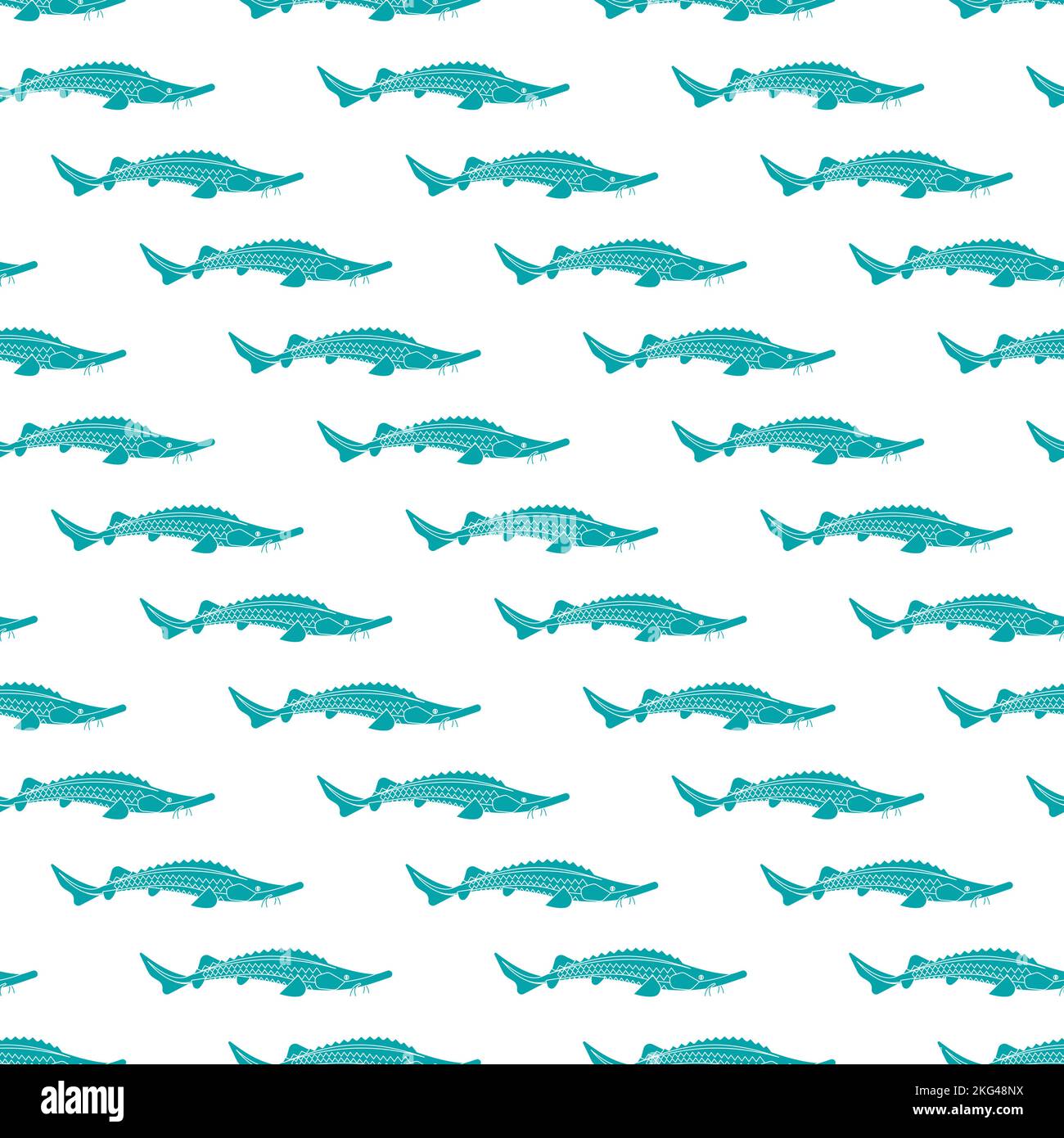 Sturgeon pattern seamless. fish background. vector texture Stock Vector ...