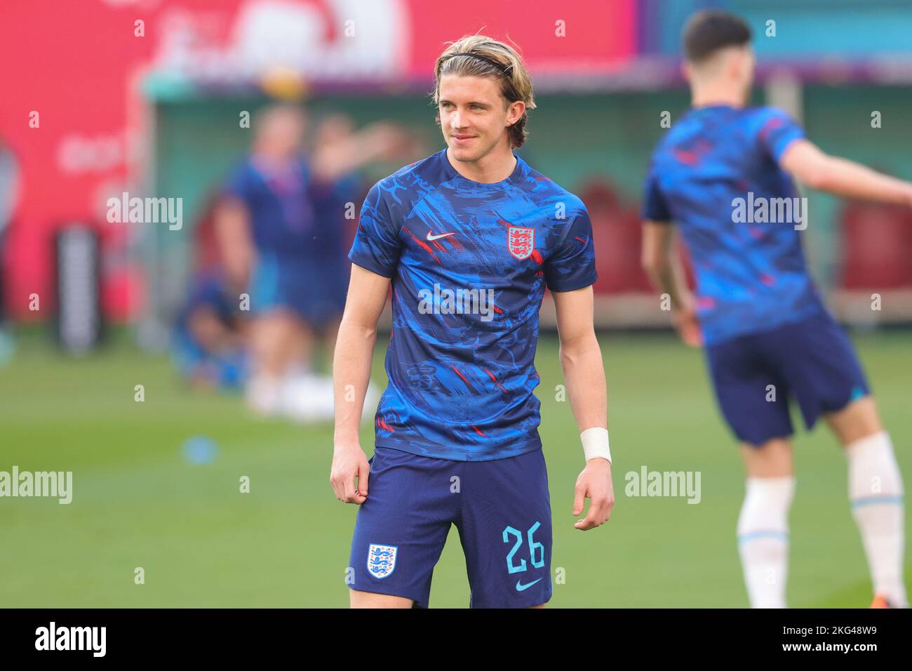Doha, Qatar. 21st Nov, 2022. Conor Gallagher of England looks on during ...