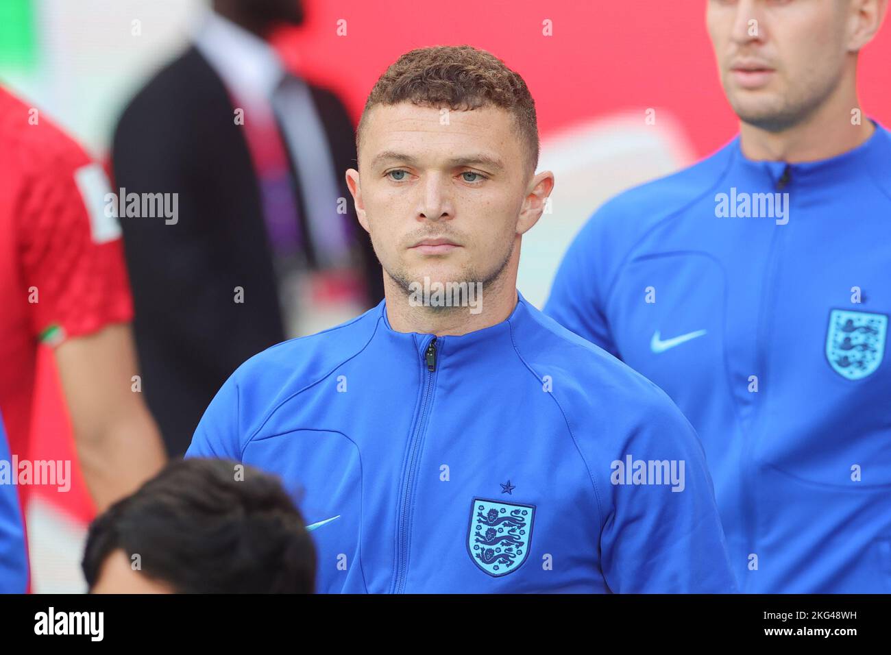 Doha, Qatar. 21st Nov, 2022. Kieran Trippier of England enters the ...