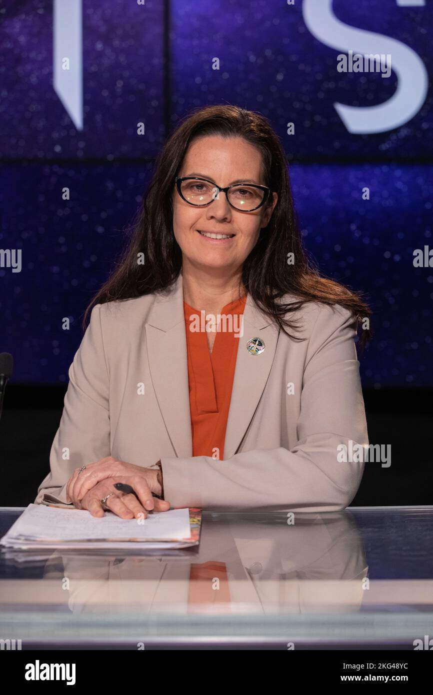 Artemis I Post Launch News Conference. Emily Nelson, chief flight ...