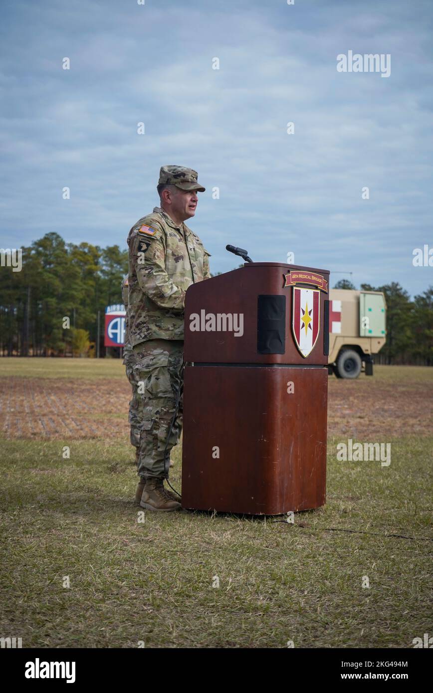 U.S. Army Col. Michael Belenky, commander of the 44th Medical Brigade ...