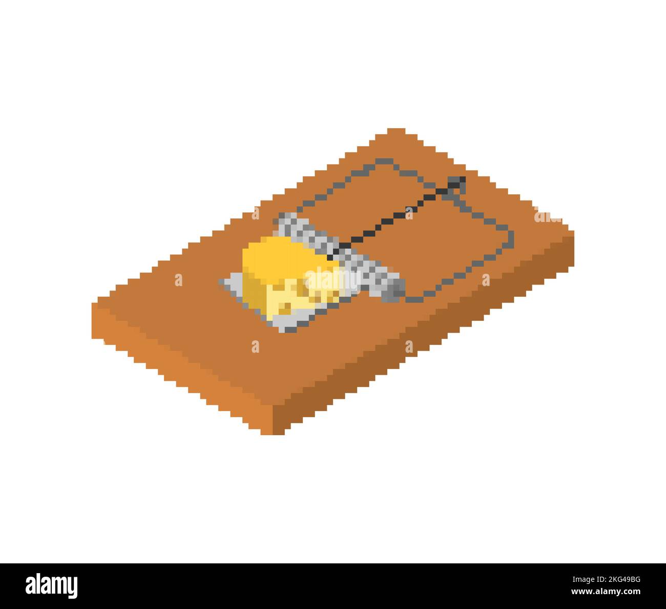 Mousetrap pixel art. 8 bit Mouse trap. pixelated Vector illustration ...