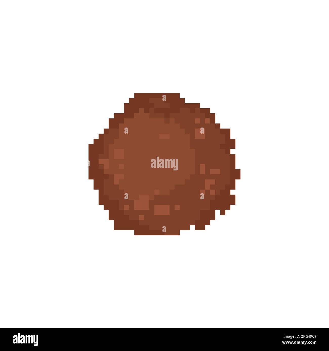 Meatball pixel art. 8 bit ball of meat. pixelated food Vector ...