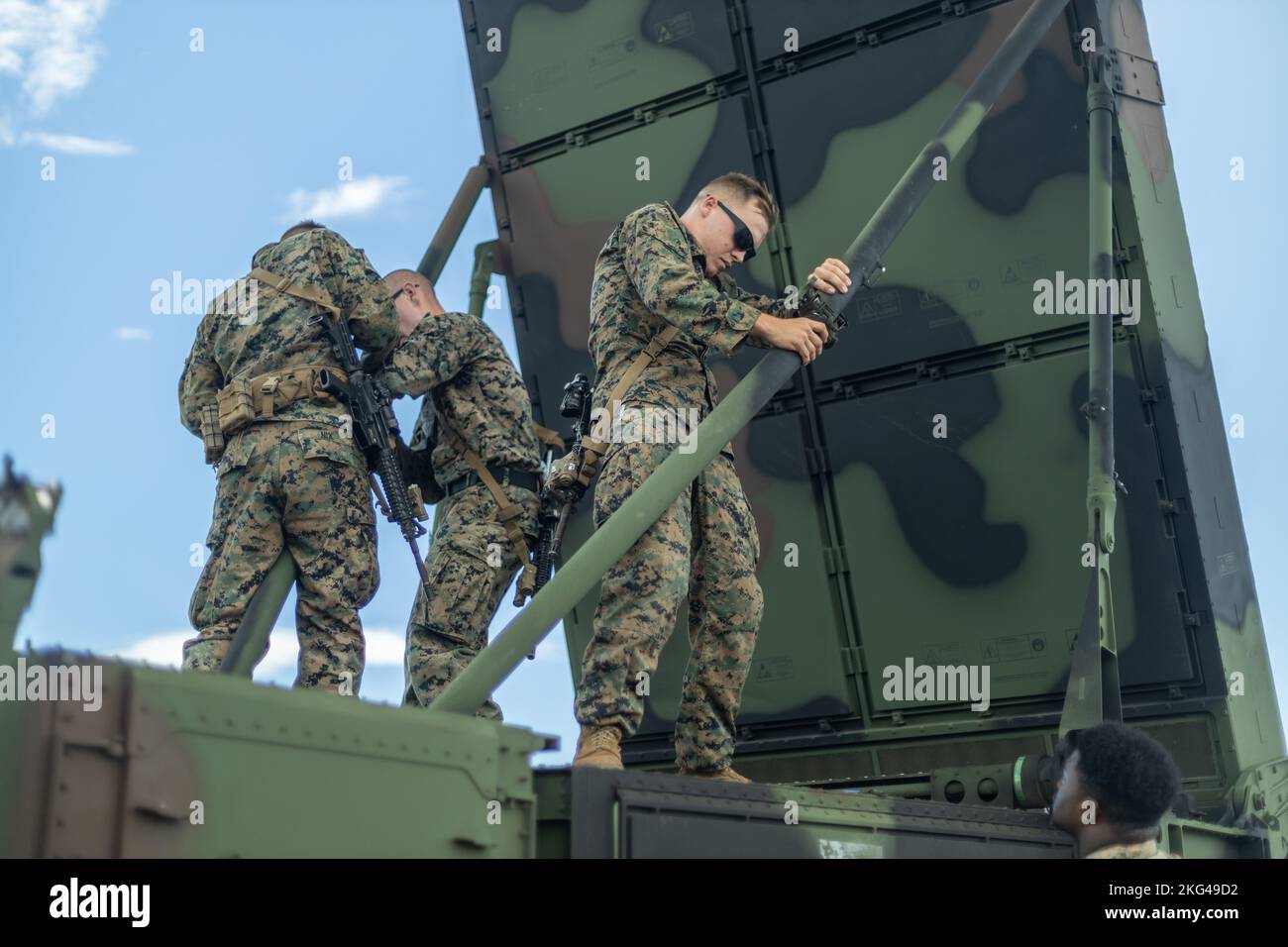 U.S. Marines with 3d Littoral Anti-Air Battalion, 3d Marine Littoral ...