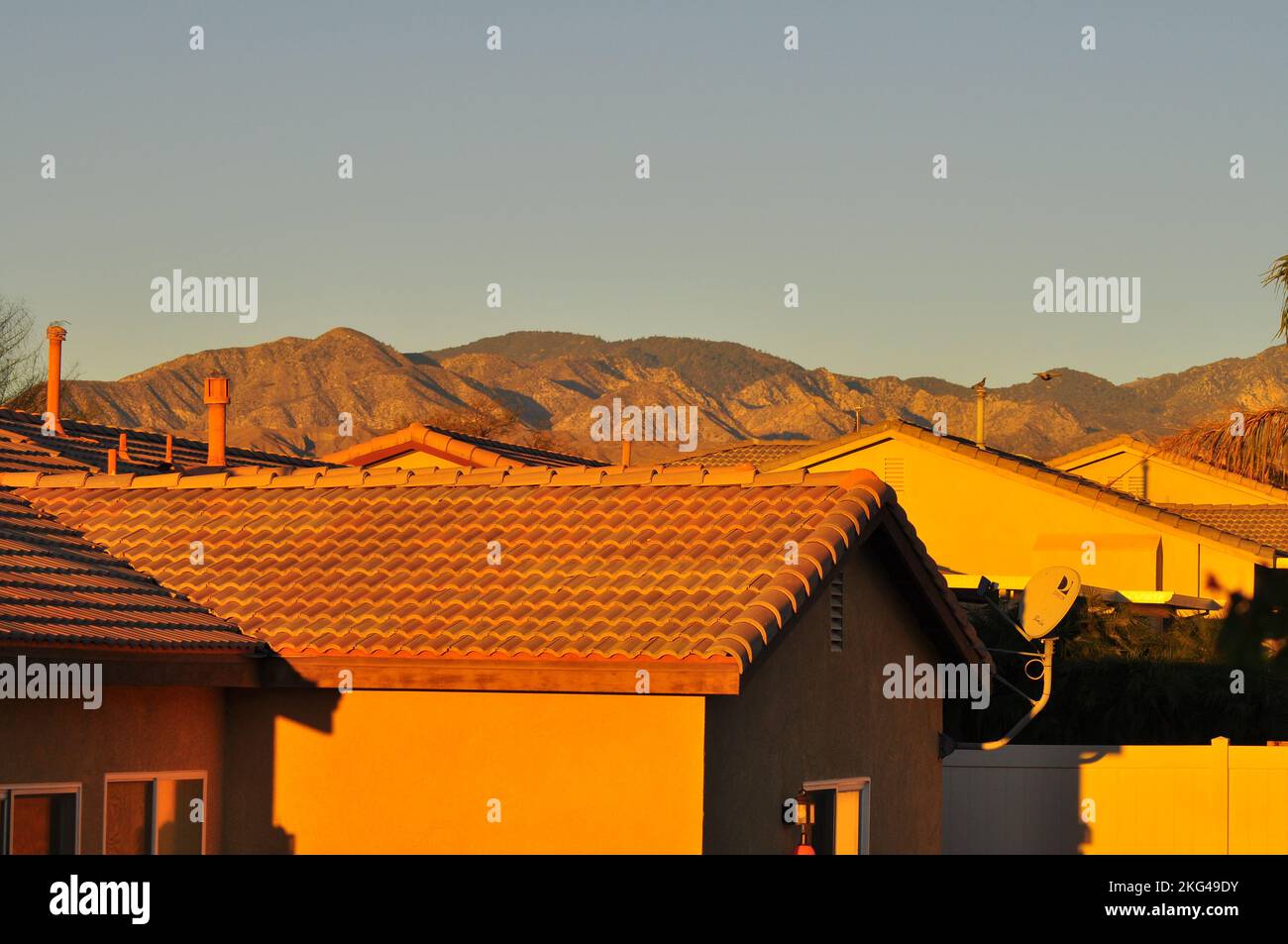Small desert town in Coachella Valley Stock Photo - Alamy