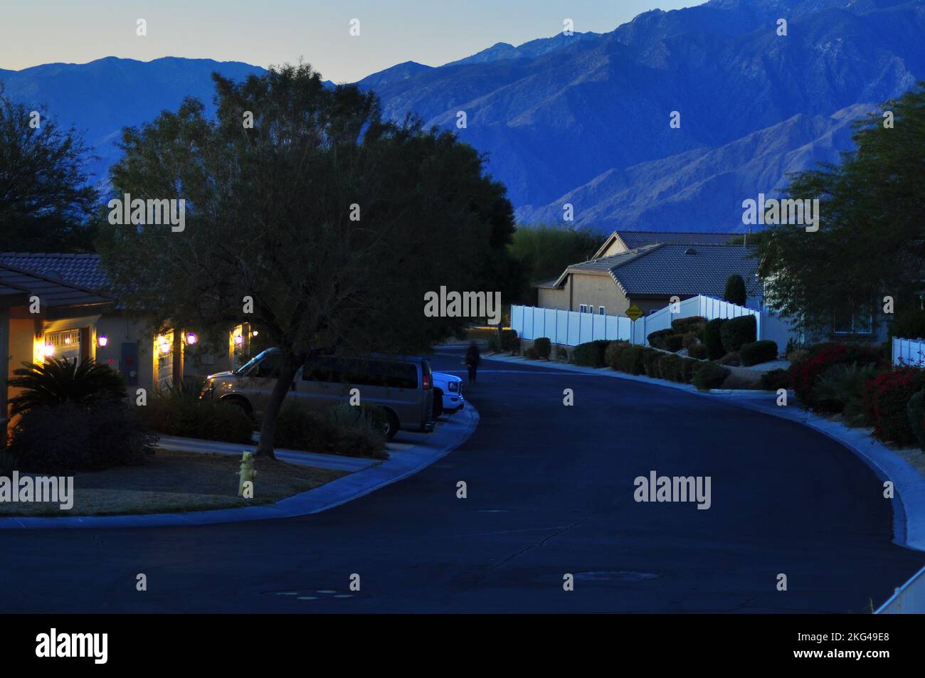 Small desert town in Coachella Valley Stock Photo - Alamy