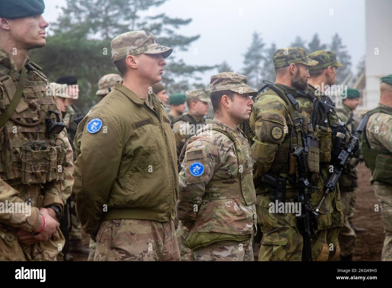U.S. Soldiers assigned to Ares Company, 1st Battalion, 66th Armored ...