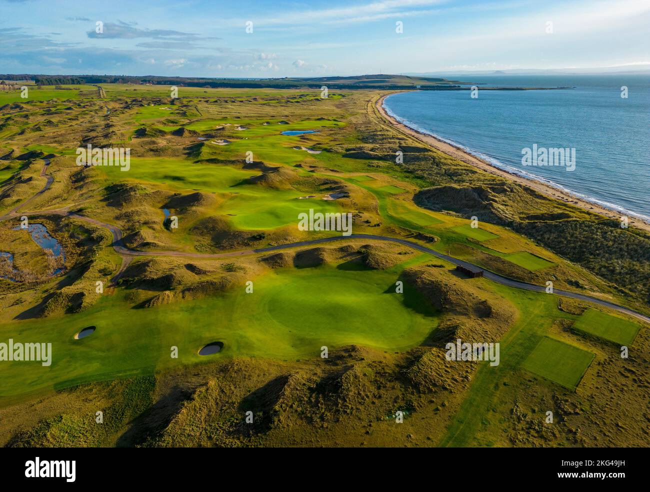 Aerial view of dumbarnie golf links hi-res stock photography and images ...