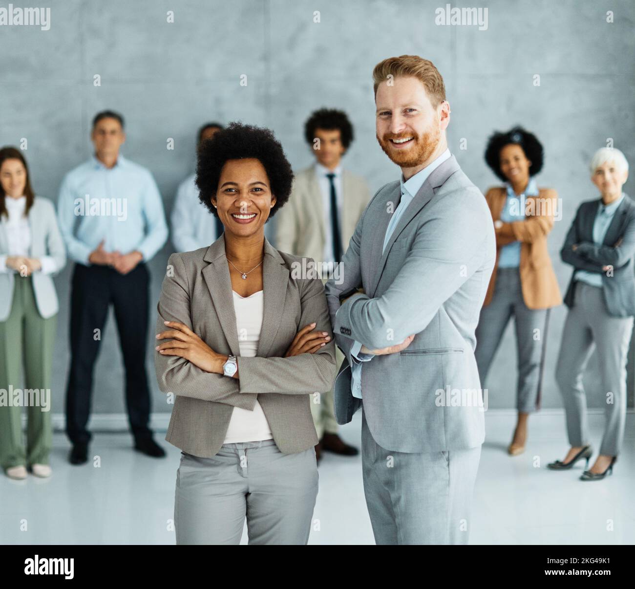young business people meeting office portrait diversity teamwork group success corporate senior ...