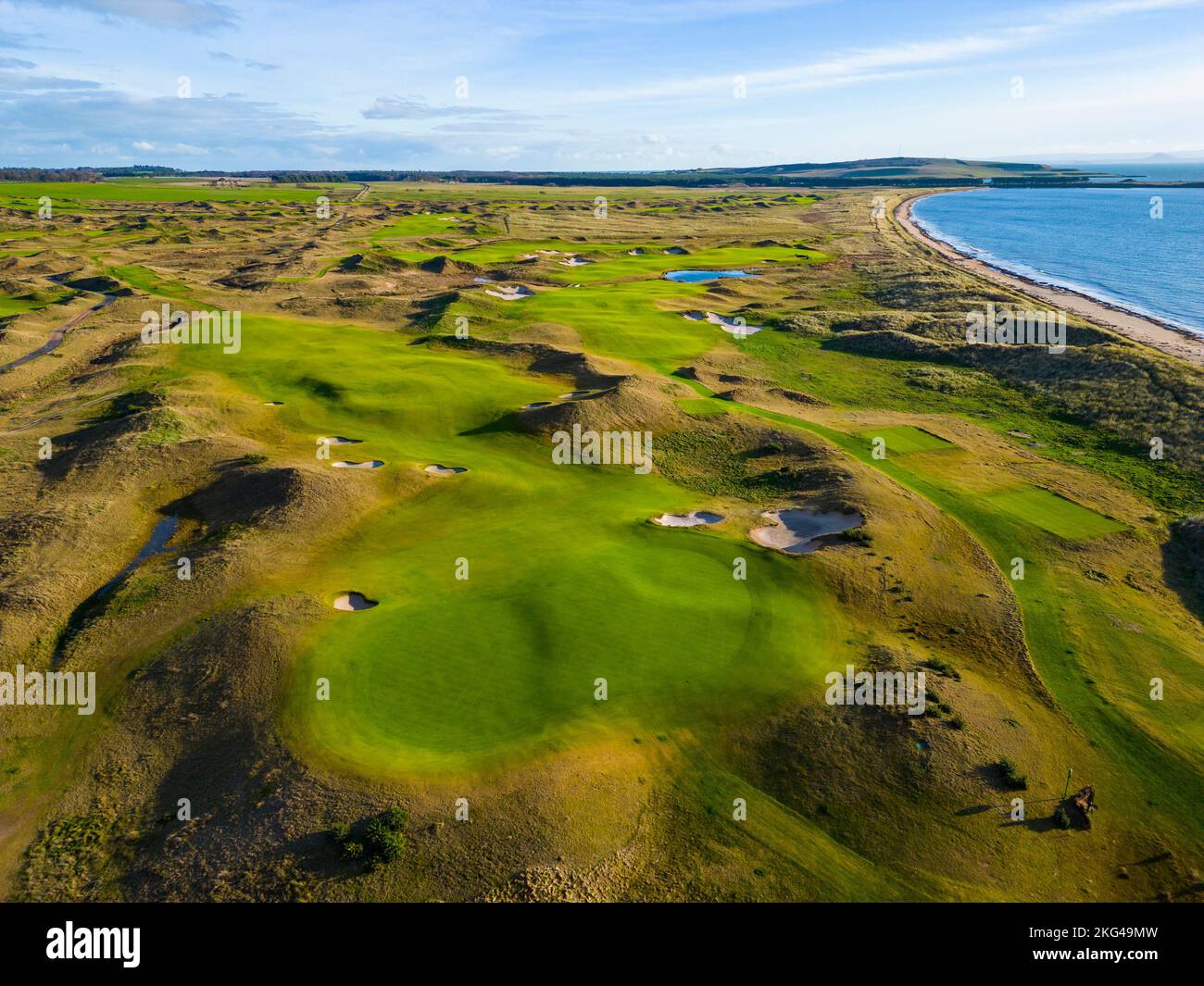 Aerial view of dumbarnie golf links hi-res stock photography and images ...