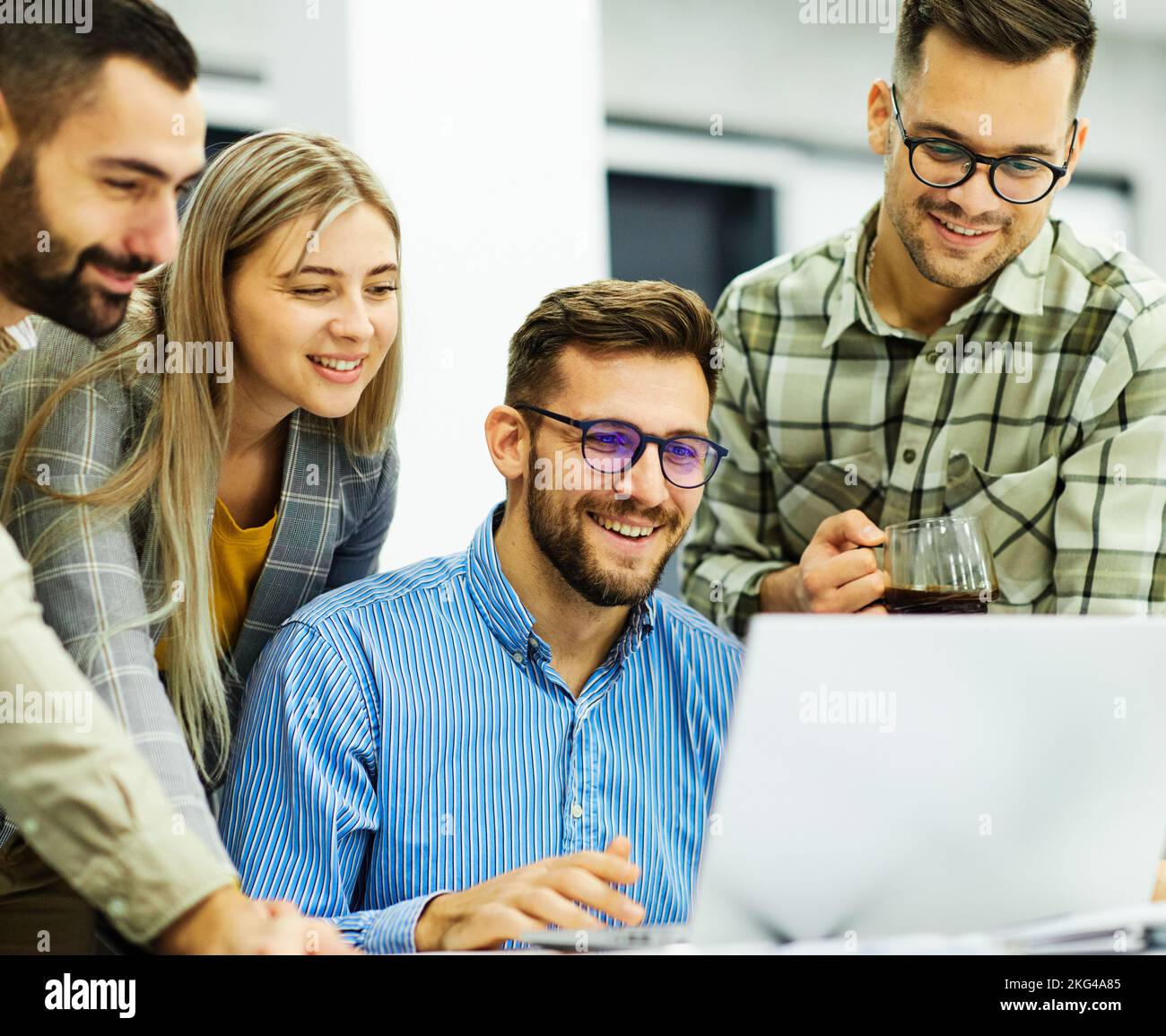 young business people meeting office teamwork group whiteboard ...