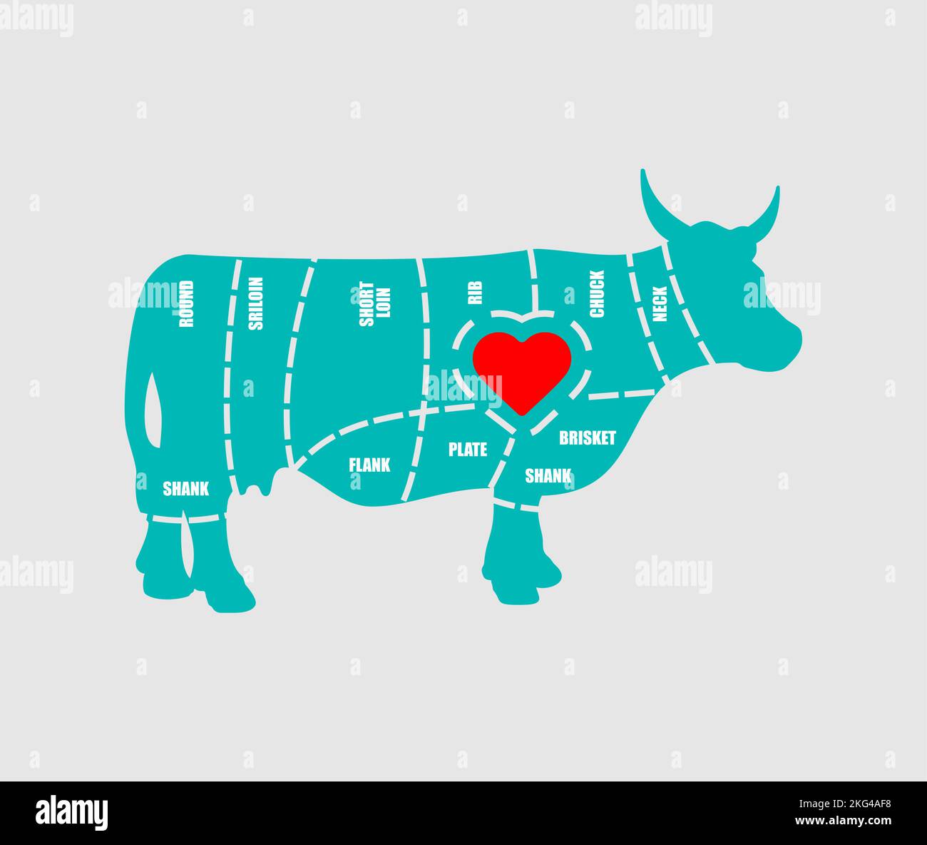 Beef brisket Stock Vector Images - Alamy