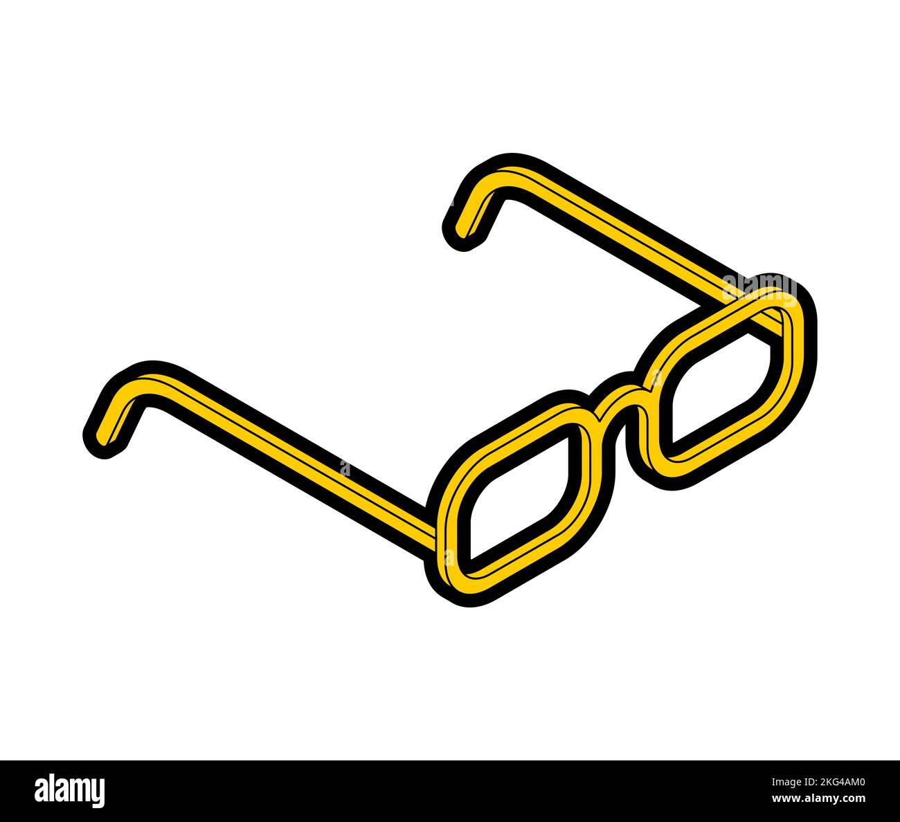 Glasses isometric style isolated. spectacles Vector illustration Stock ...