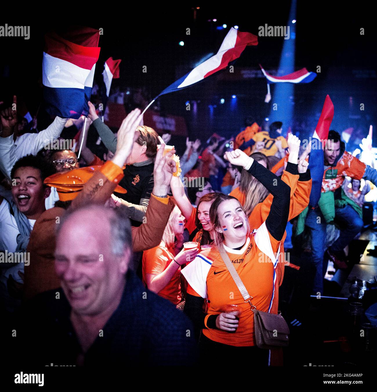 AMSTERDAM - Orange fans in the House of Orange in AFAS Live, the ...