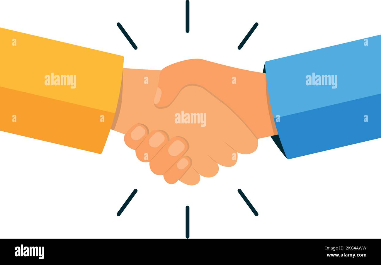 Handclasp vector vectors hi-res stock photography and images - Alamy