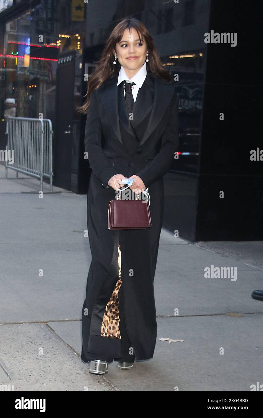 New York, NY, USA. 21st Nov, 2022. Jenna Ortega seen at Good Morning ...