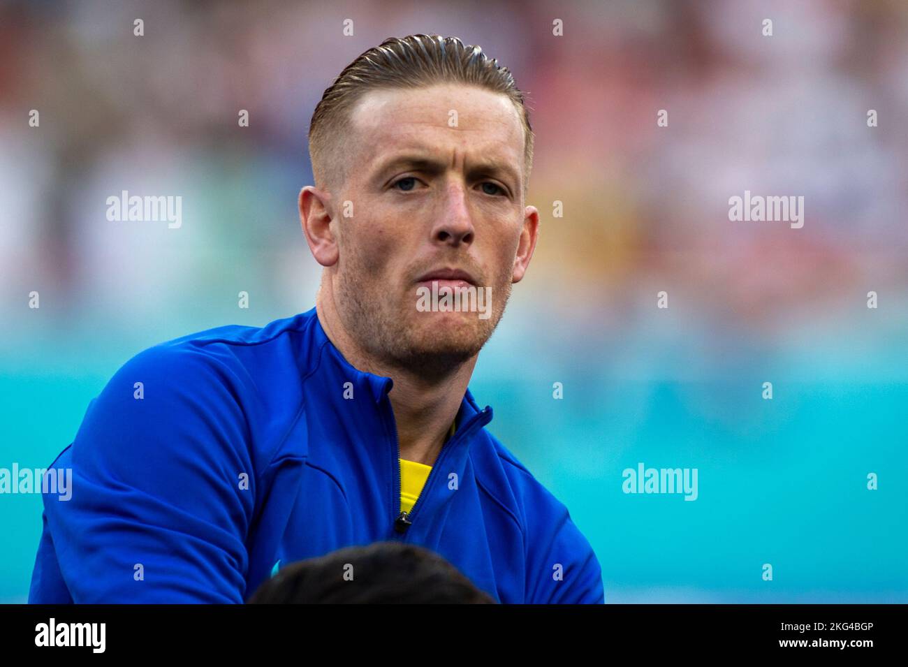Al Rayyan, Qatar. 21st Nov, 2022. Jordan Pickford of England during the ...