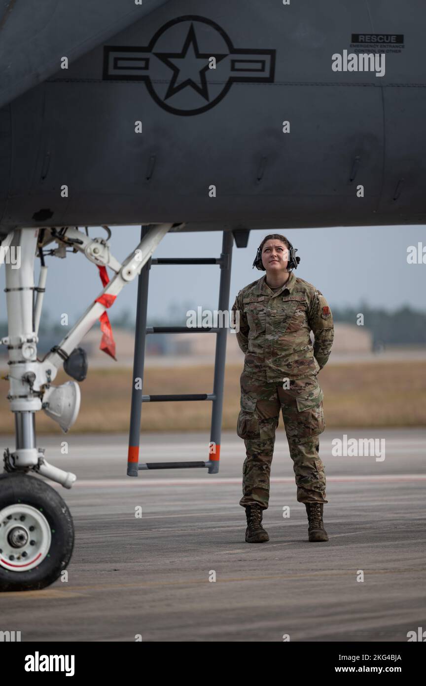 A U.S. Airman assigned to the 391st Fighter Generation Squadron ...