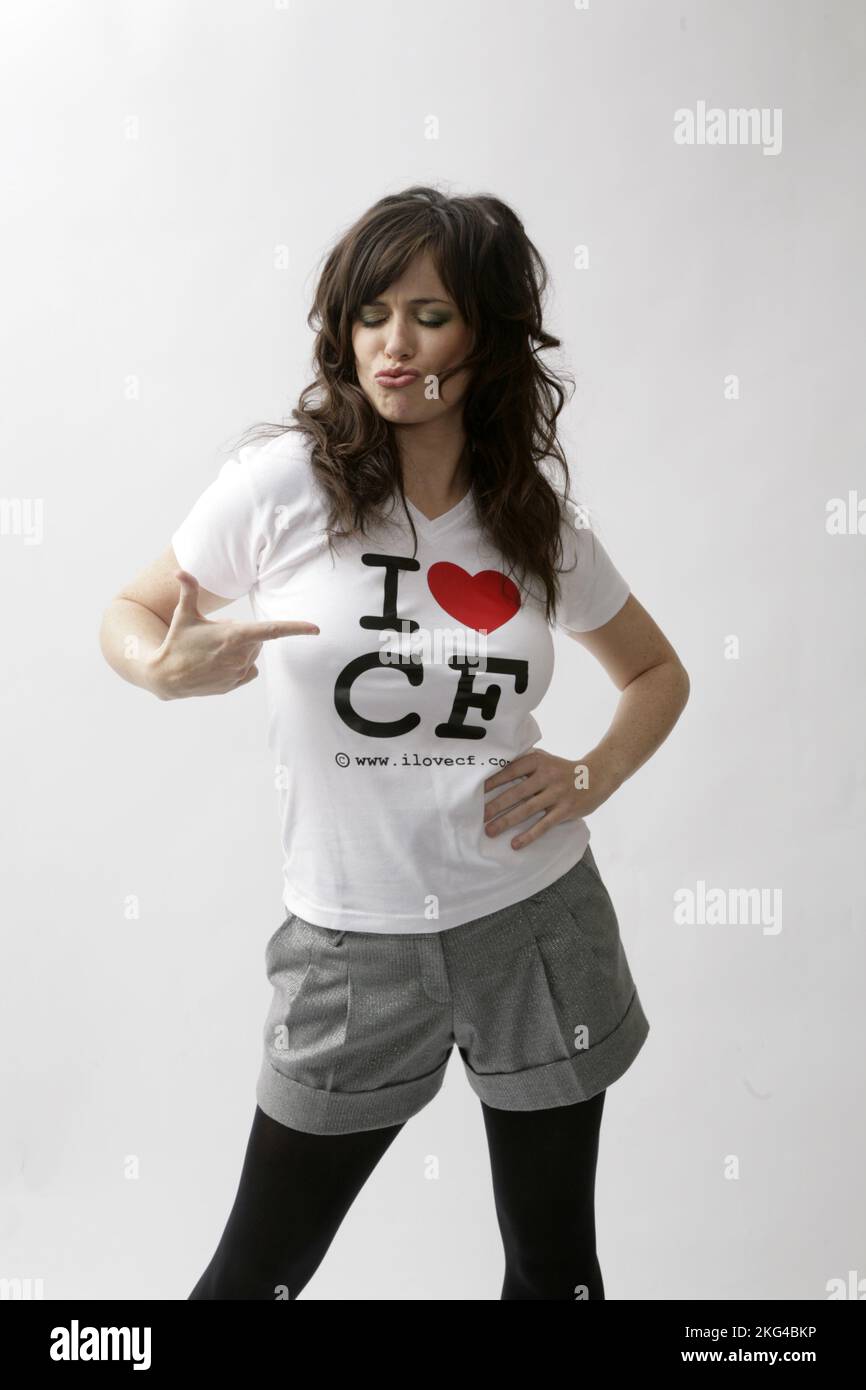 EVE MYLES, ACTOR, 2007: Studio portrait of Welsh actress EVE MYLES, who ...