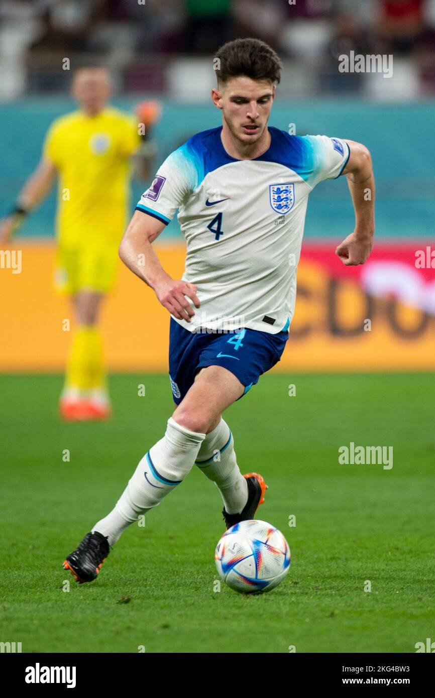 Declan Rice of England during the FIFA World Cup Qatar 2022 Group B ...