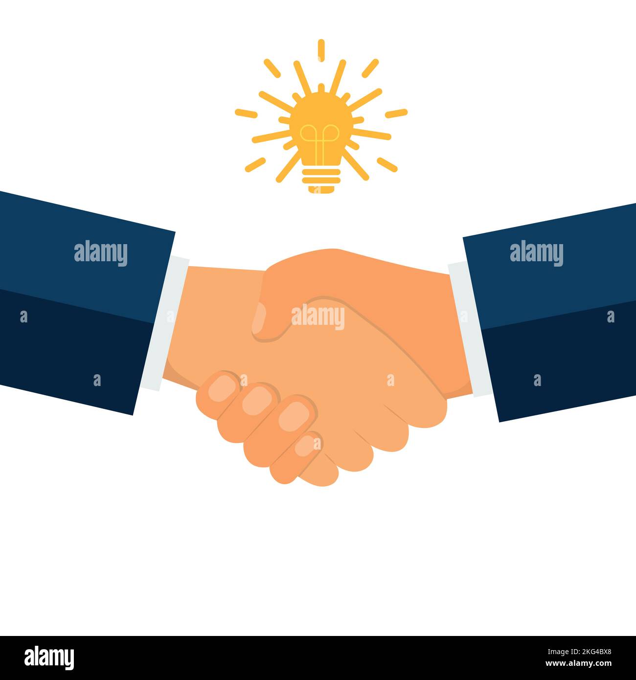 Business agreement and deal concept. Two business people partners ...