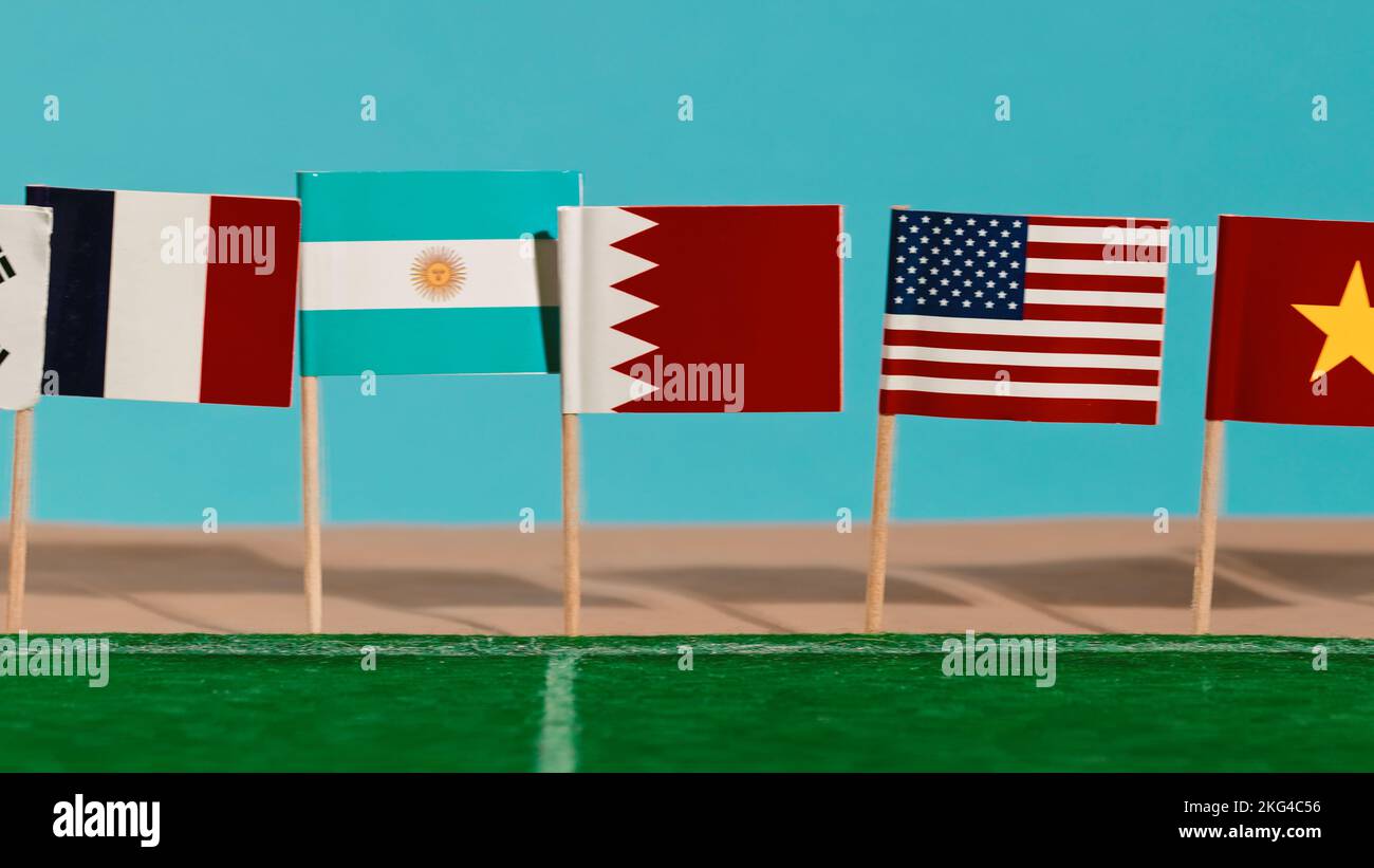 Flags on the field hi-res stock photography and images - Alamy