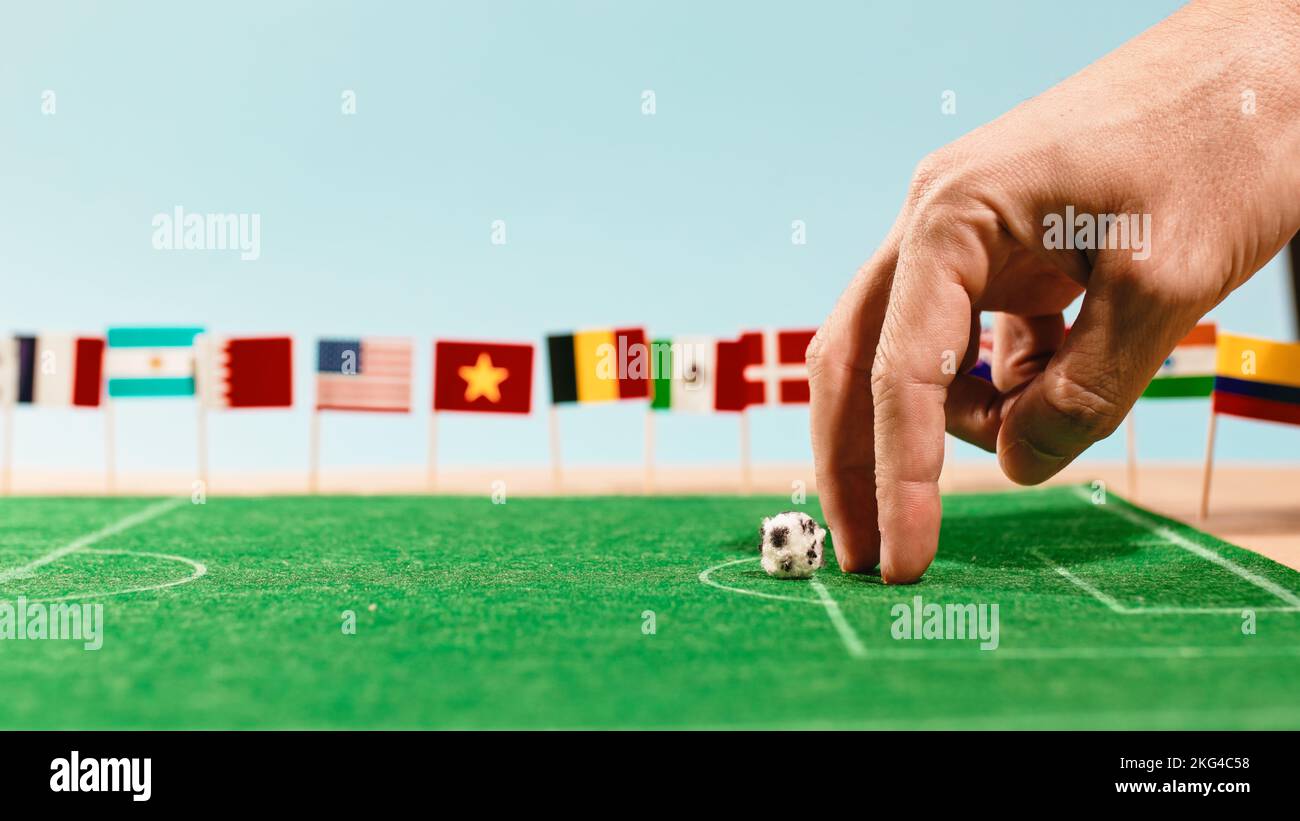 Qatar world cup stadium ball hi-res stock photography and images - Alamy
