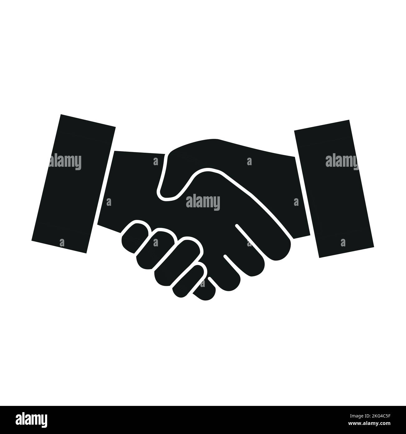 Handshake glyph icon. Simple solid style for web and app. Handshake ...