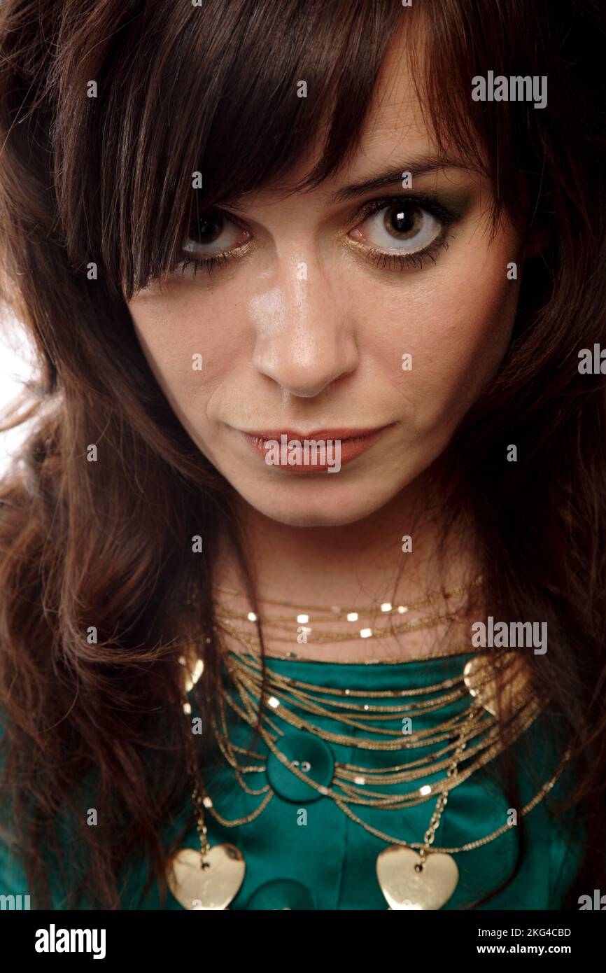 EVE MYLES, ACTOR, 2007: Studio portrait of Welsh actress EVE MYLES, who ...