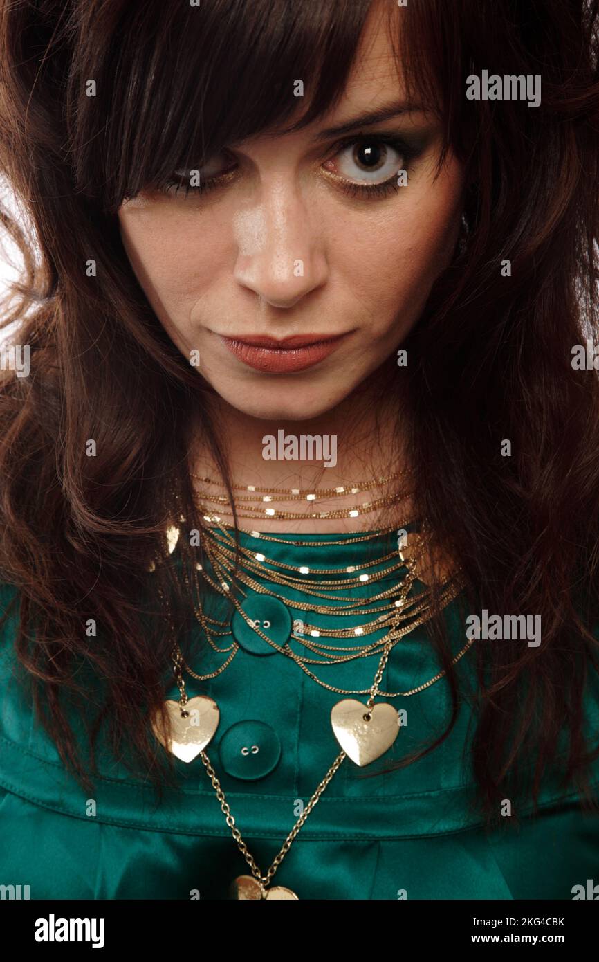 EVE MYLES, ACTOR, 2007: Studio portrait of Welsh actress EVE MYLES, who ...