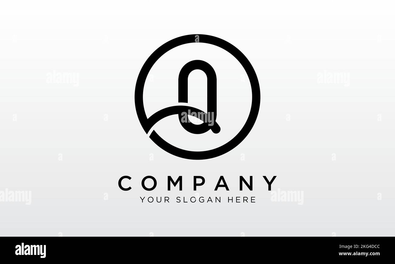 Initial Letter Q Logo With Circle Shape. Modern Unique Creative Q Logo ...