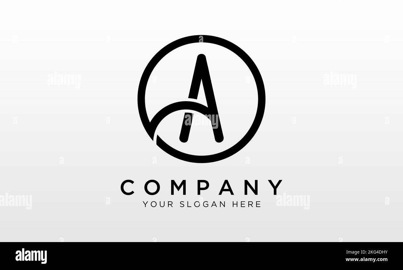 Letter a circle hi-res stock photography and images - Alamy