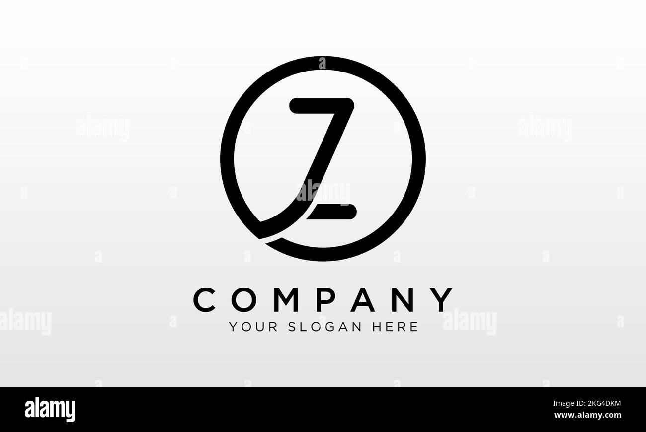 Initial Letter Z Logo With Circle Shape Modern Unique Creative Z Logo initial-letter-z-logo-with-circle-shape-modern-unique-creative-z-logo