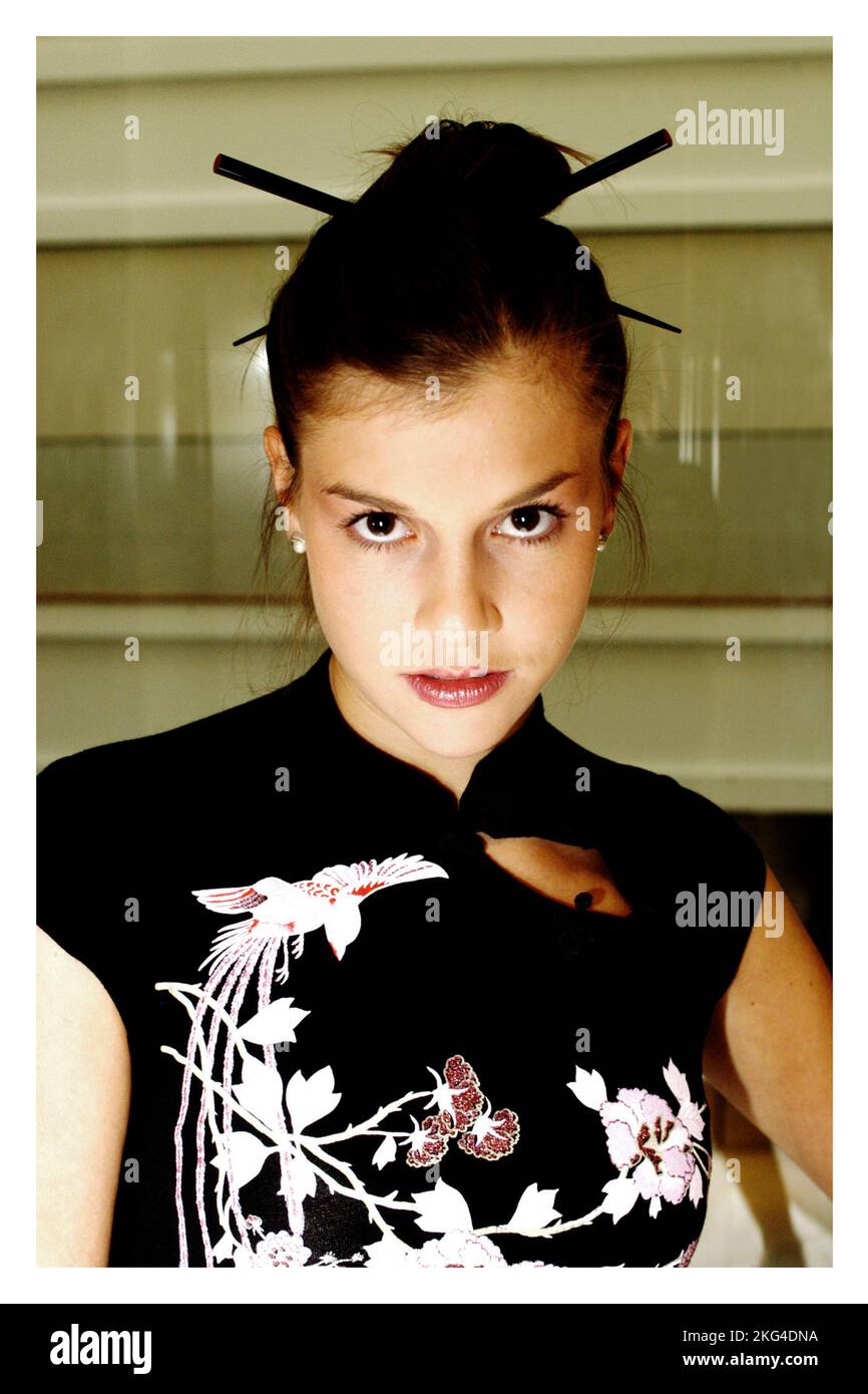 IMOGEN THOMAS, VERY YOUNG, 2003: Miss Wales IMOGEN THOMAS at the Hilton ...