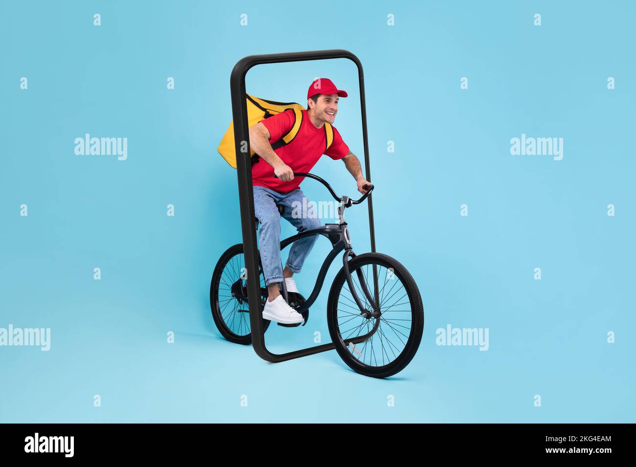 Huge parcel on bike hi-res stock photography and images - Alamy