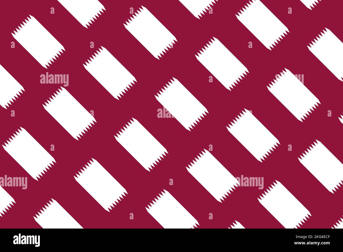 Geometric pattern in the colors of the national flag of Qatar. The ...