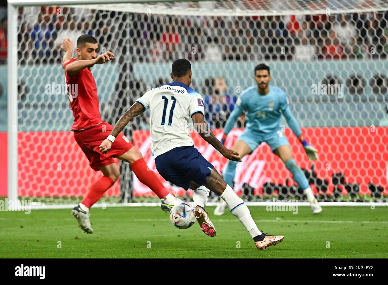 Marcus Rashford of England during England vs Iran match of the Fifa ...