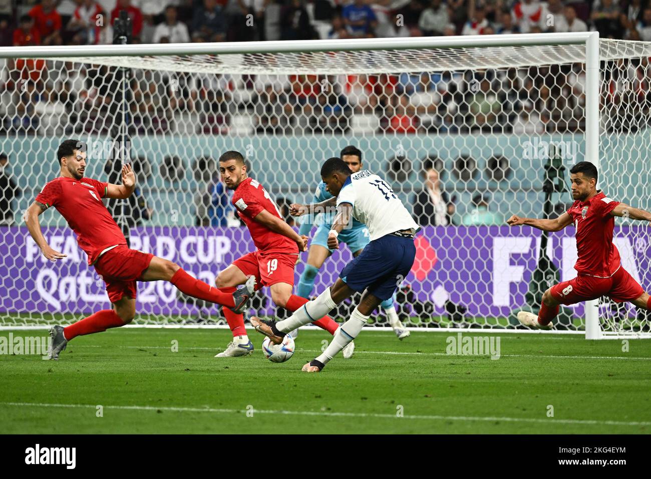 Marcus Rashford of England during England vs Iran match of the Fifa ...