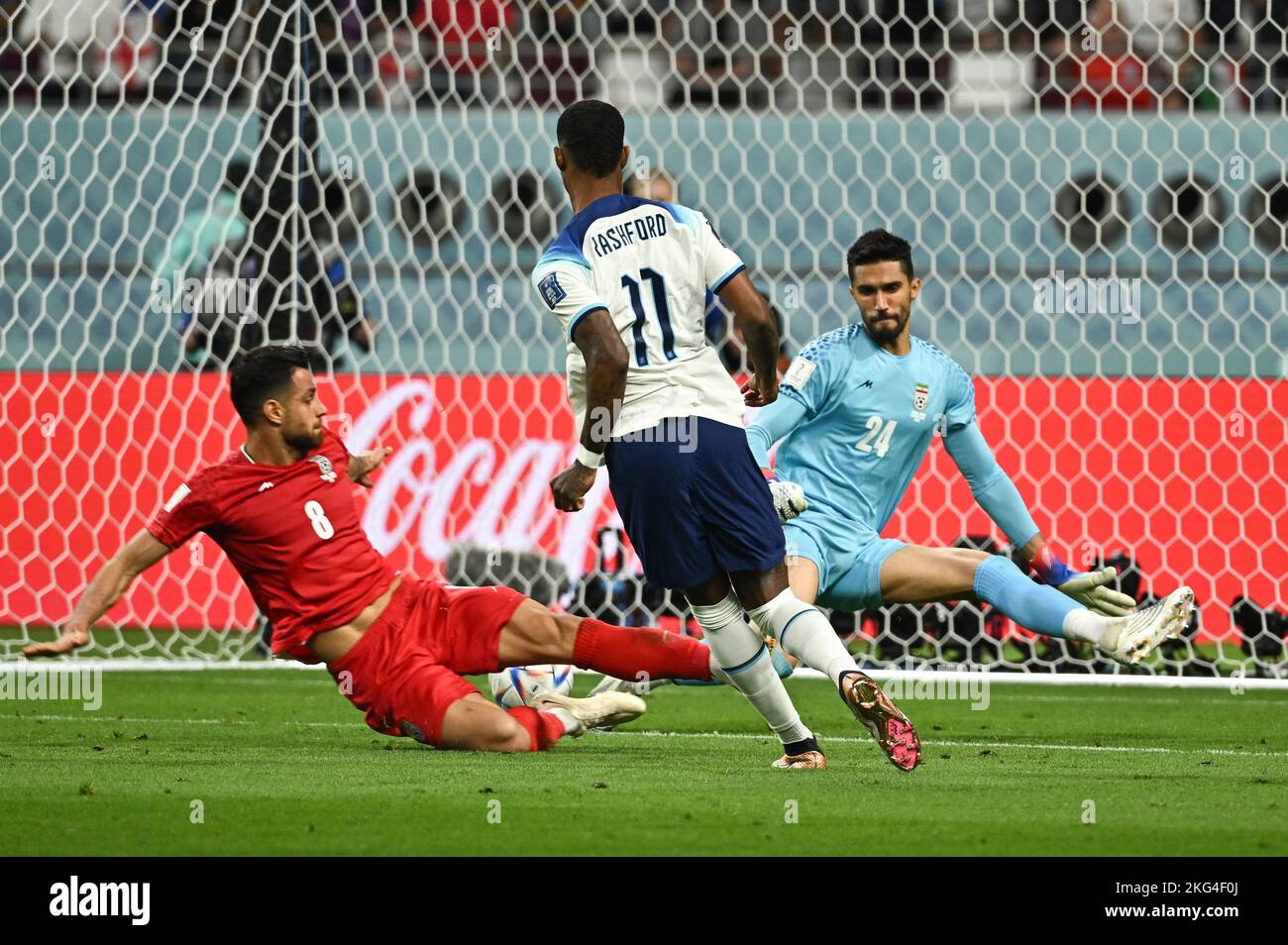 Marcus Rashford of England during England vs Iran match of the Fifa ...