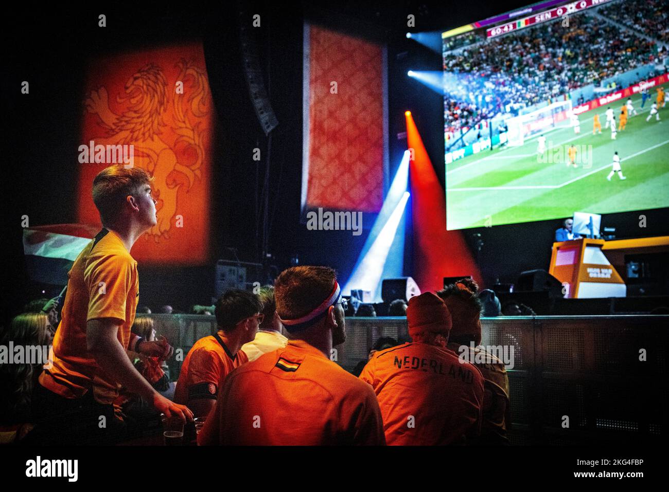 AMSTERDAM - Orange fans in the House of Orange in AFAS Live, the ...