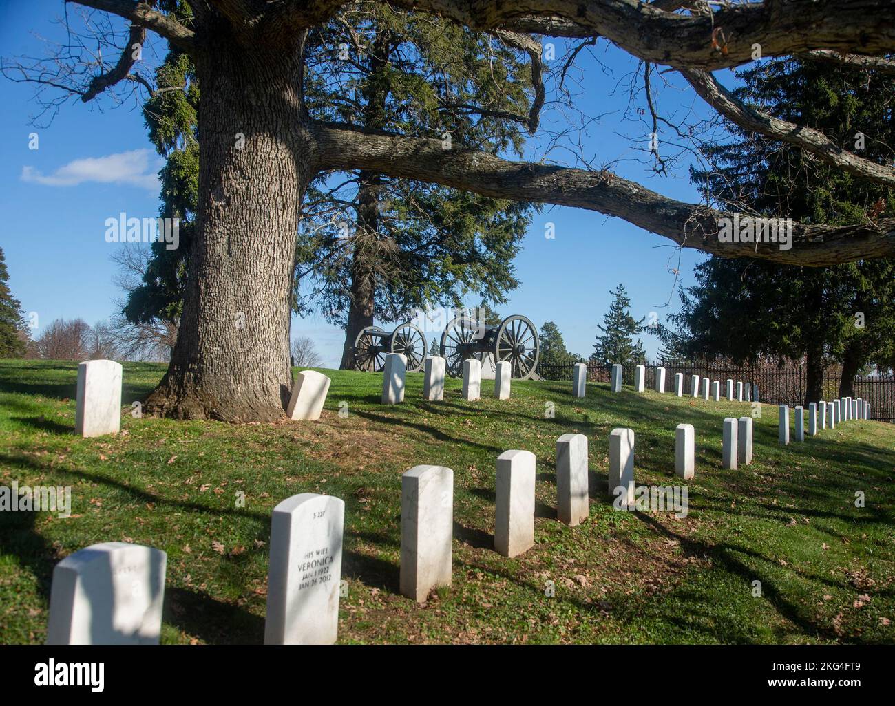 Gettysburg National Cemetery in Gettysburg, Pennsylvania Stock Photo ...