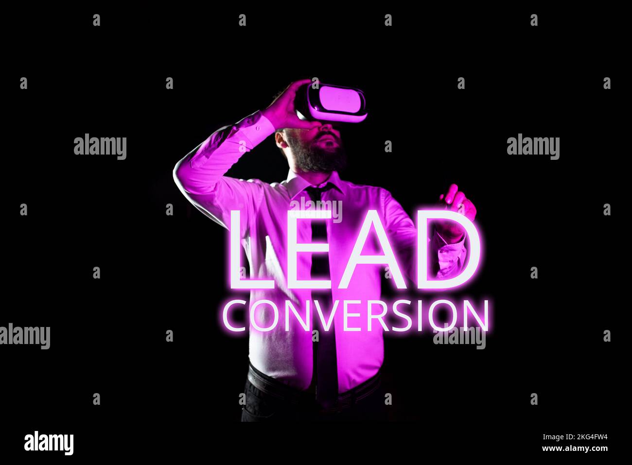 Conceptual display Lead Conversion. Business idea Process of turning a ...