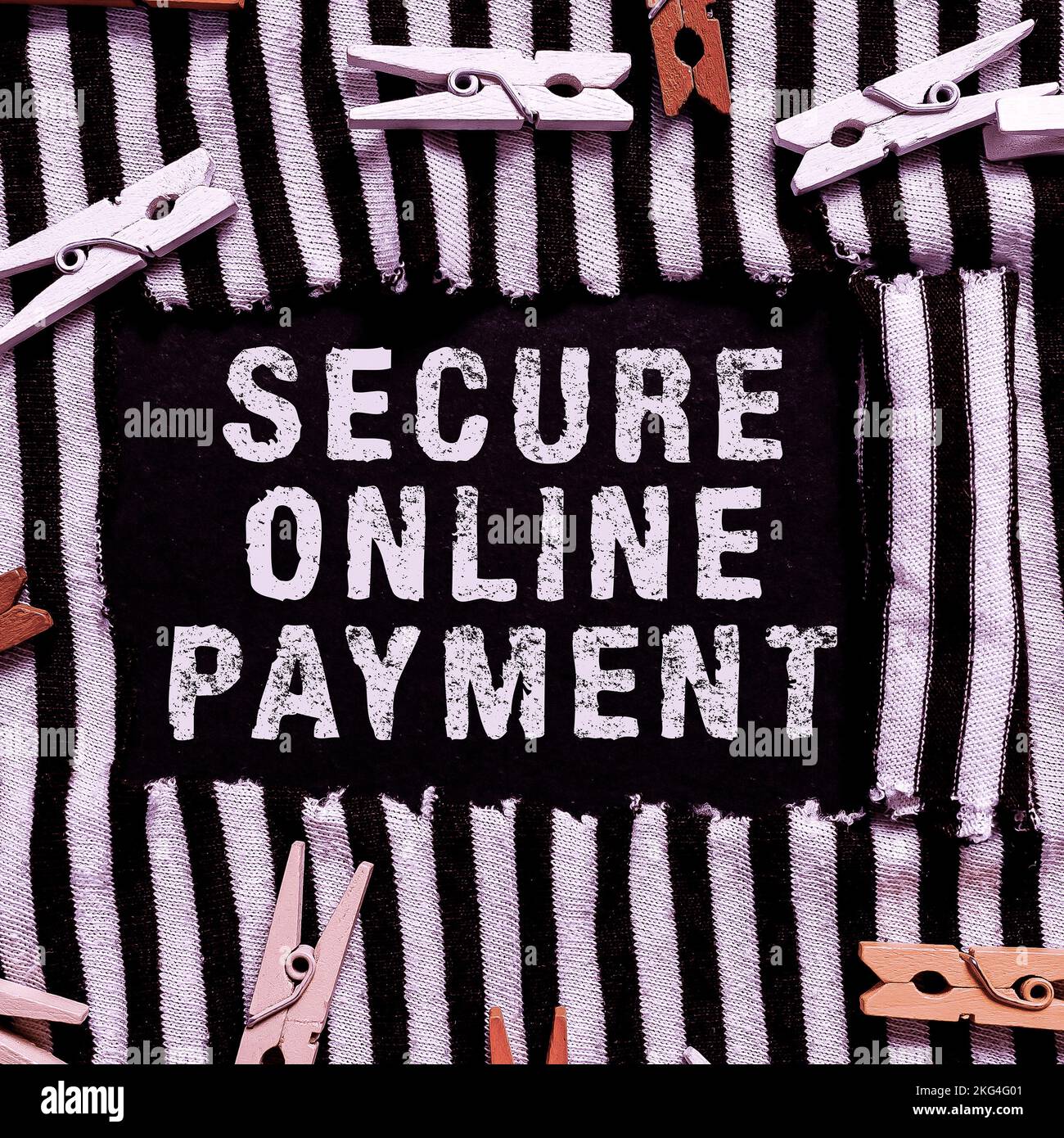 Handwriting text Secure Online Payment. Business overview Protected ...