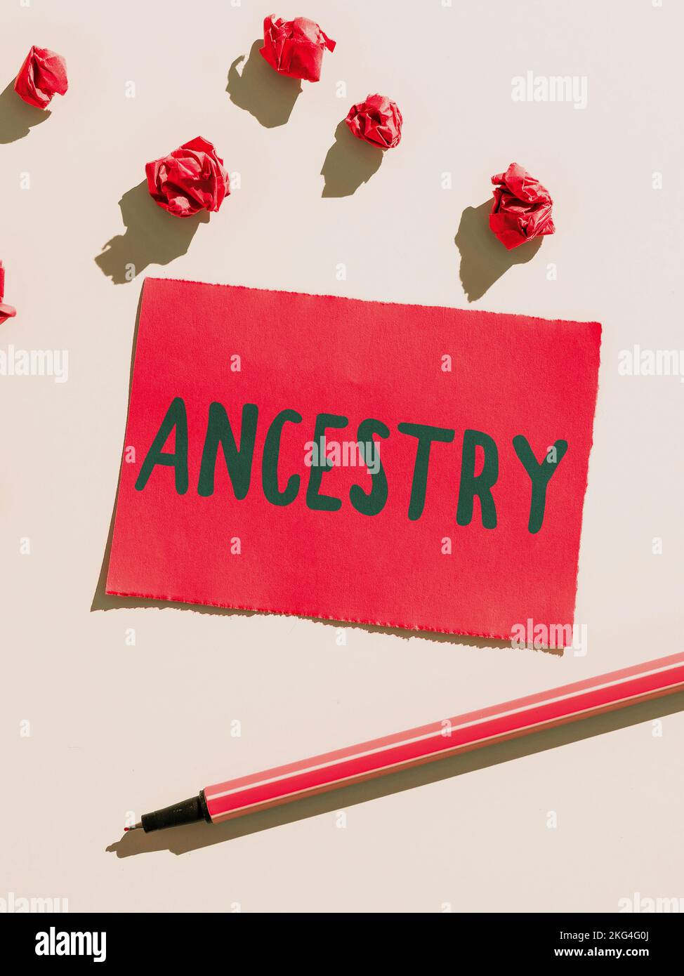 Sign displaying Ancestry. Word for the history or developmental process ...
