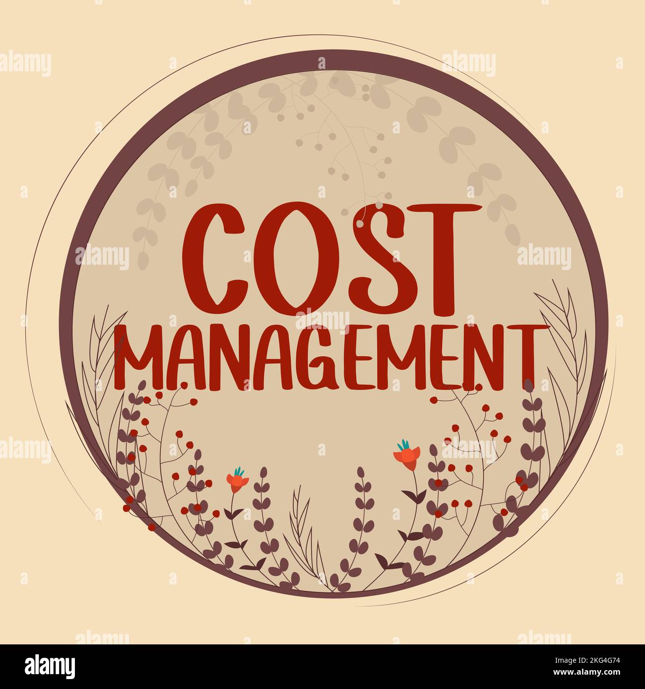 Conceptual display Cost Management. Conceptual photo process of ...