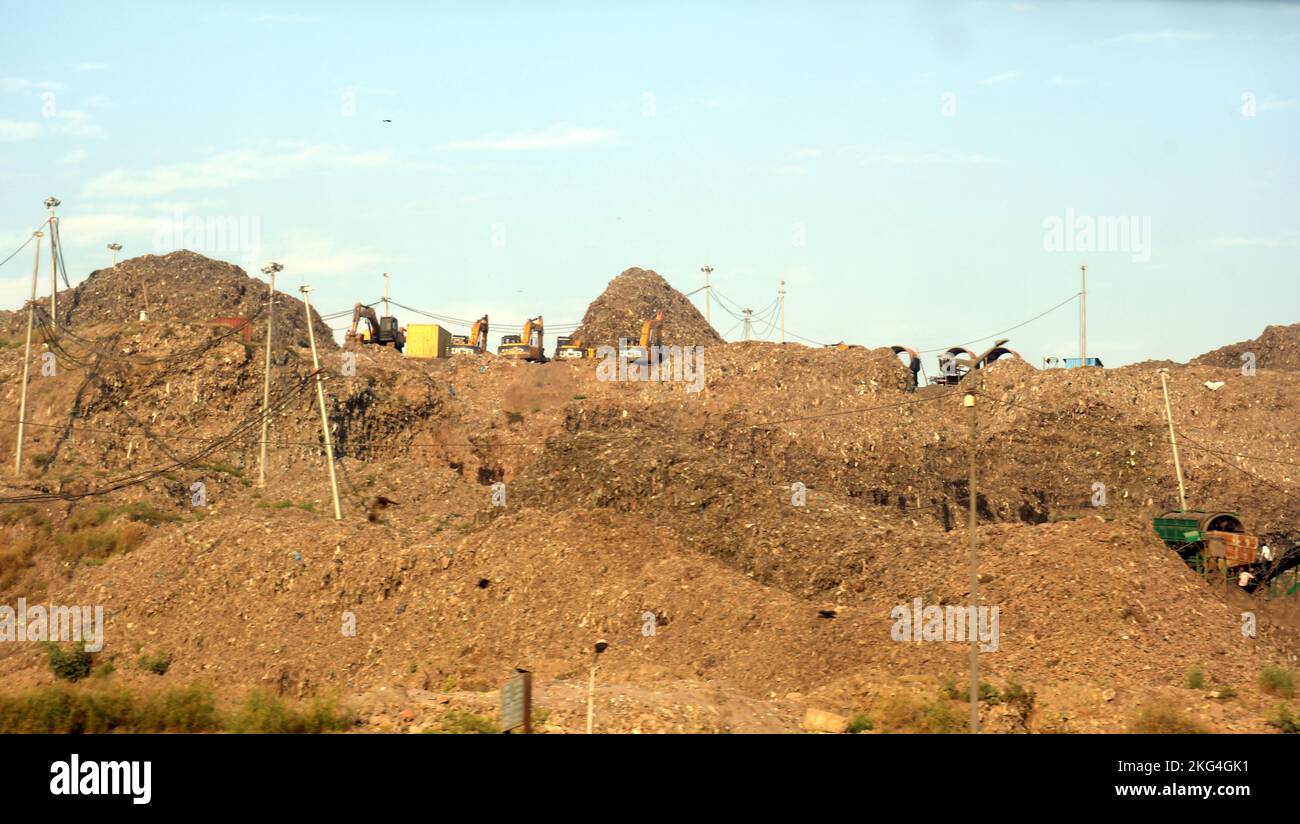 New Delhi, New Delhi, India. 21st Nov, 2022. work in progress Sanitary ...