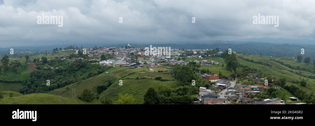 Beautiful green forest around city hi-res stock photography and images ...