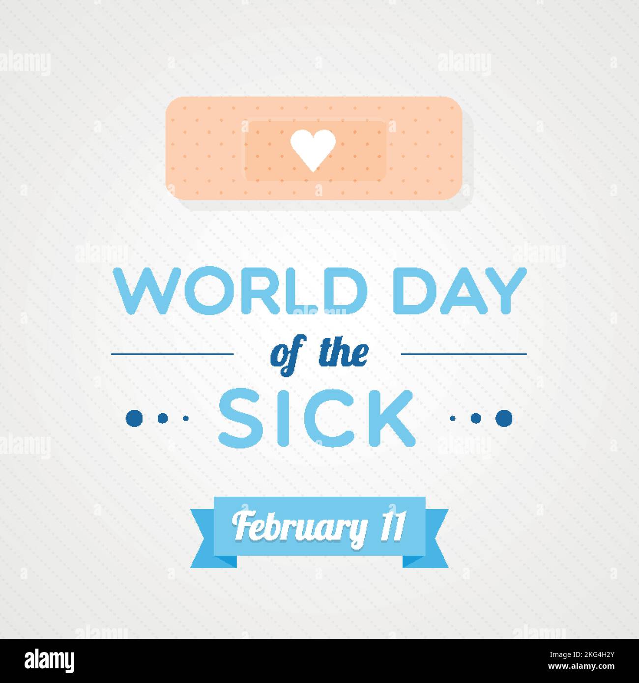 World Day of the Sick. February 11. Vector illustration, flat design ...