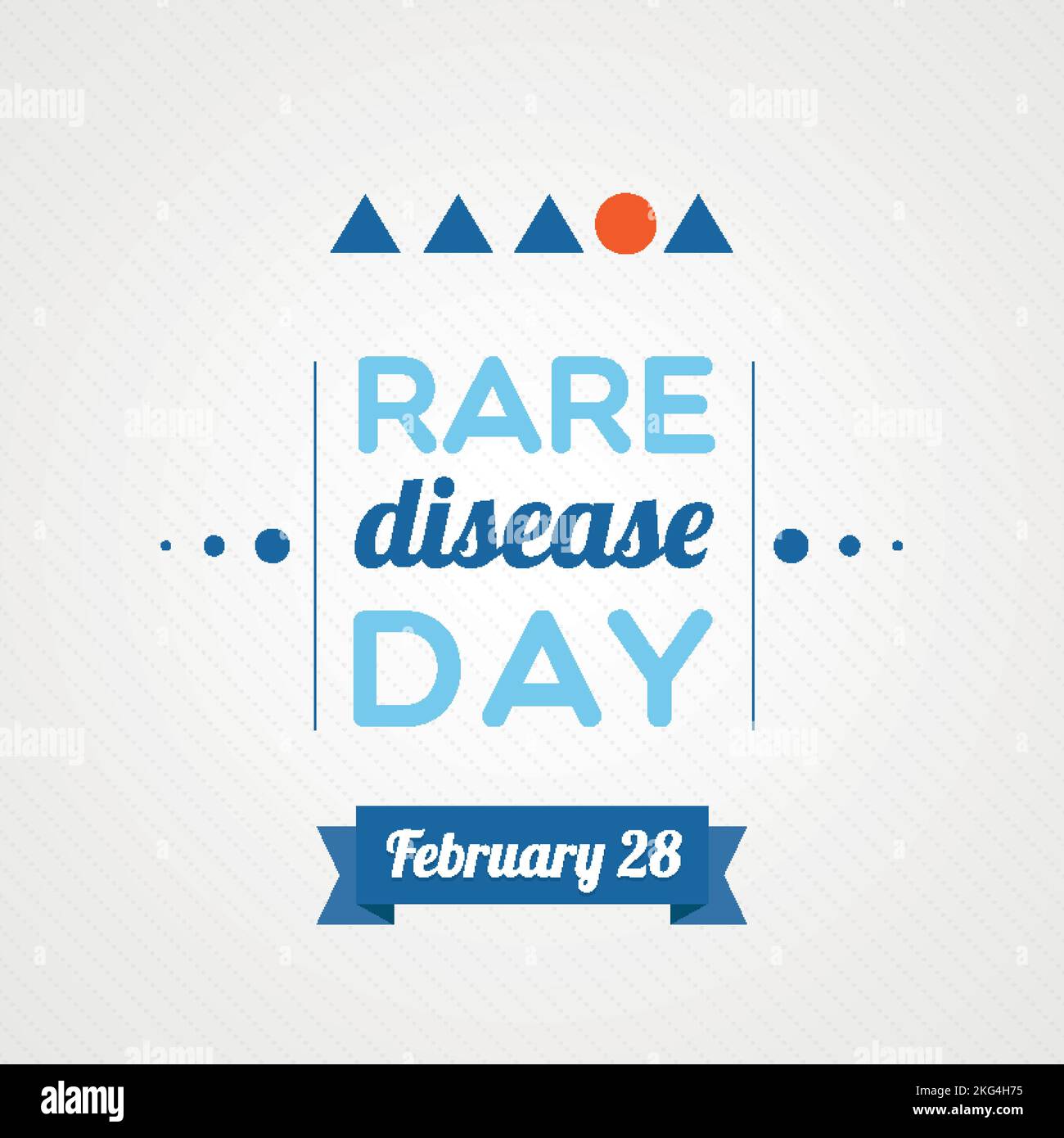 Rare Disease Day banner. February 28. Vector illustration, flat design ...