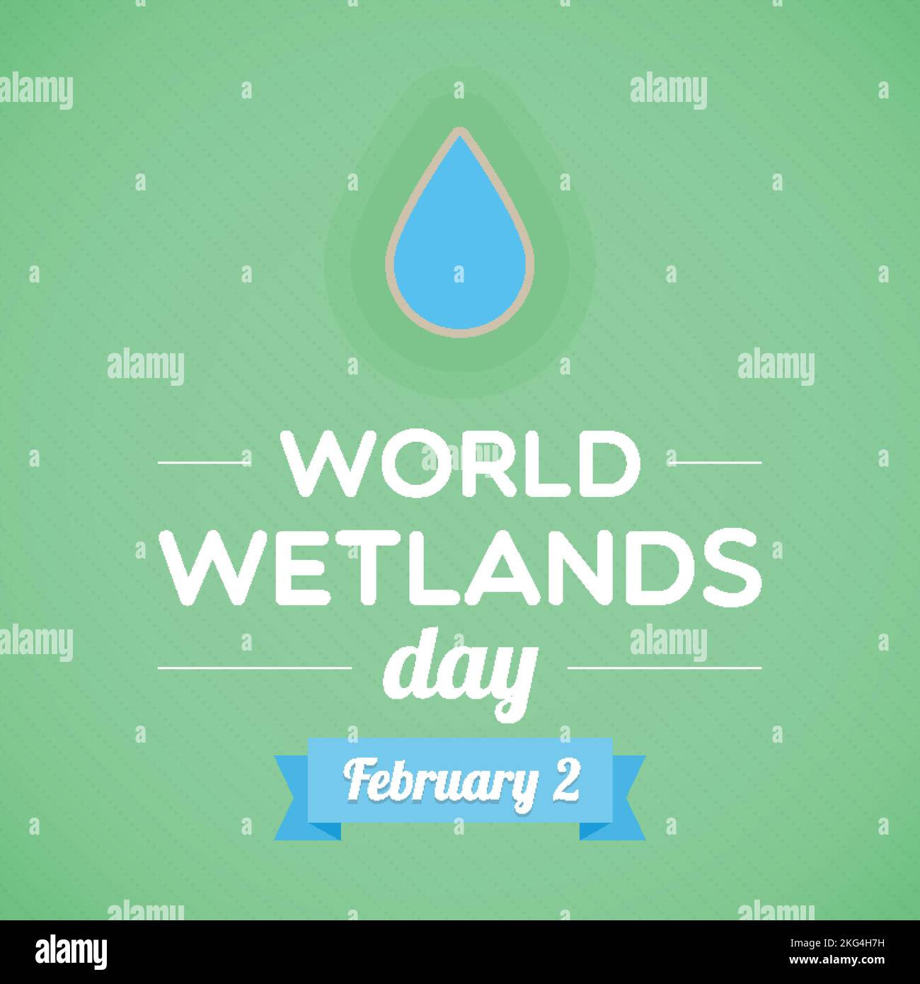World Wetlands Day banner. February 2. Vector illustration, flat design ...